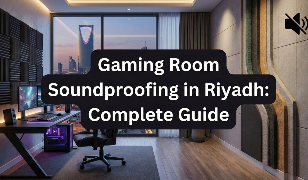 Gaming Room Soundproofing in Riyadh | Complete Guide